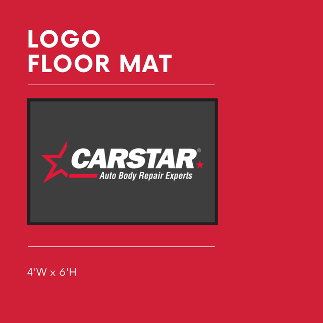 INT-K-010B CARSTAR Logo Floor Mat Logo (Price Includes Standard ...
