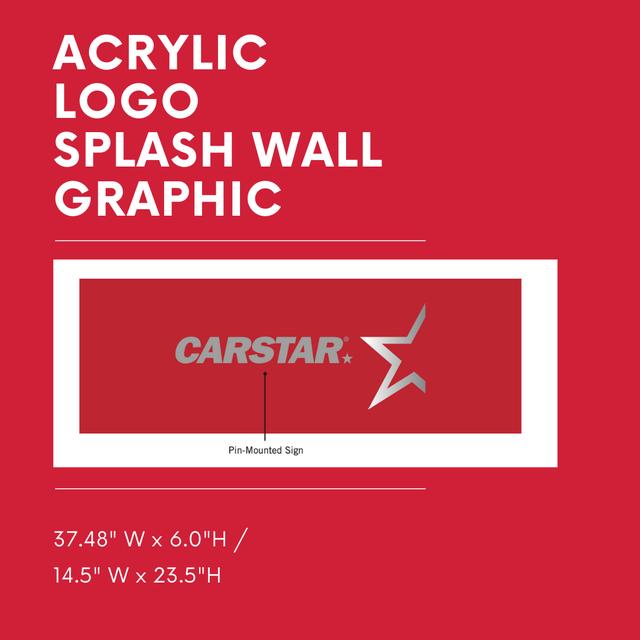 INT-K-001 Acrylic Logo Splash Wall Graphic (Price Includes Standard ...